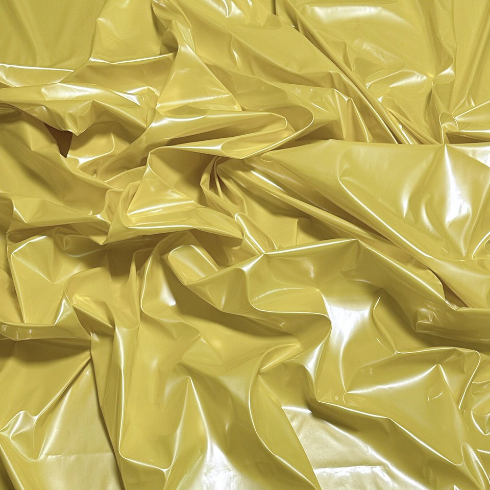 Shiny Metallic PVC Latex Pleather Stretch Fabric Vinyl Bodycon Dress ...