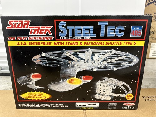 Vintage Steel Tec Star Trek Next Generation Enterprise & Shuttle Item ...