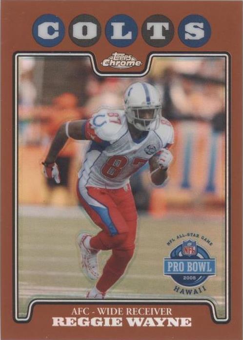 2008 Topps Chrome - Reggie Wayne #TC146 Copper Refractor /425 for sale ...