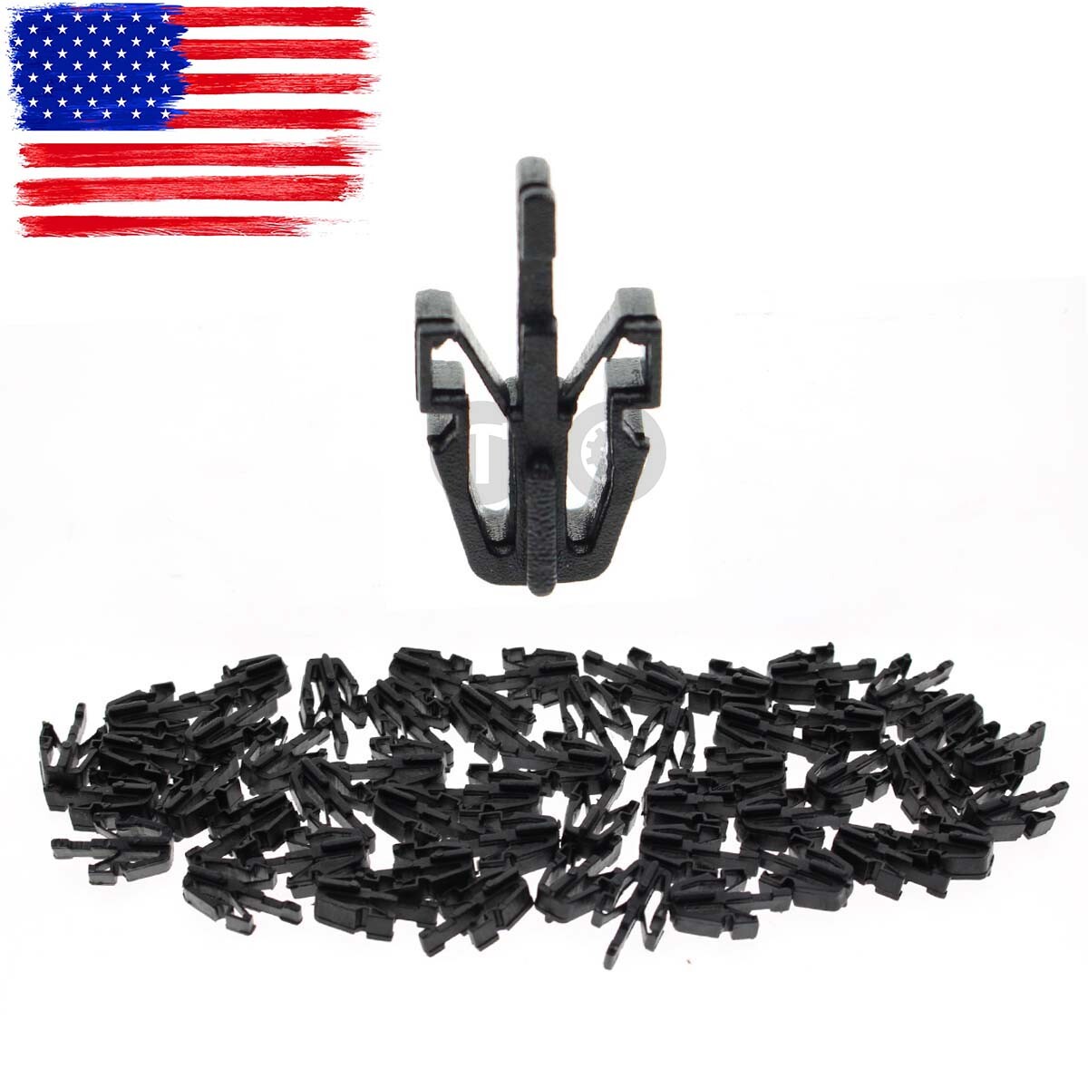 50PCS Grille Retainer Clips 2004-12 Black Plastic For Chevy C Colorado ...