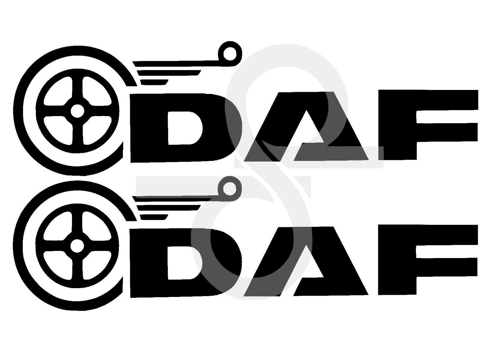 DAF TRUCK X2 STICKERS DAF XF XG WHEEL GRAPHIC DECAL CUSTOM TRUCKING ...