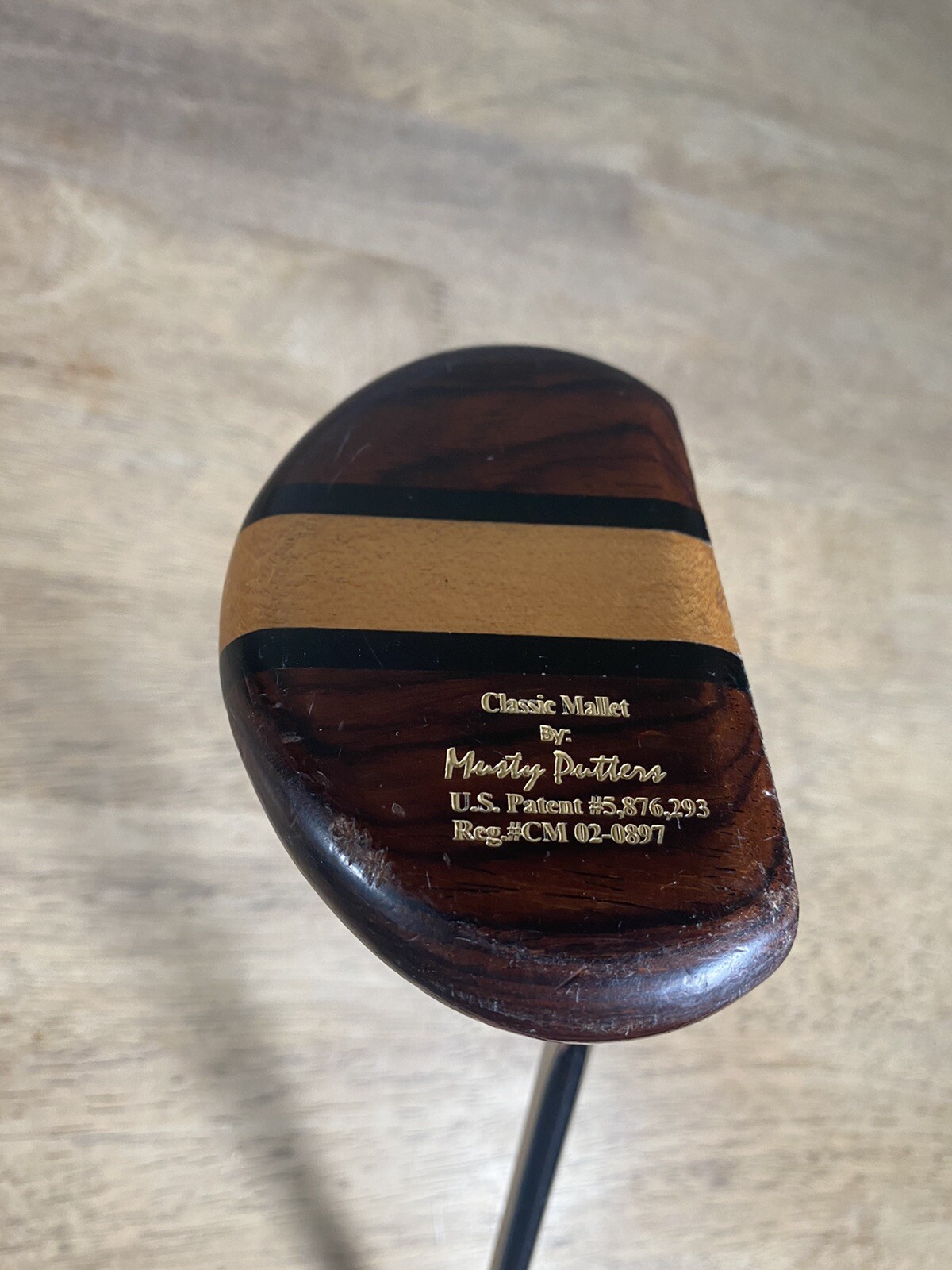 Classic Mallet by MUSTY PUTTERS W/Head cover All-Wood “WBEA Golf ...