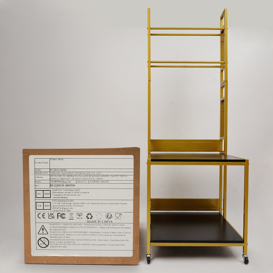 Mobile 3D Printer Stand with Double Layer Filament Storage Rack with ...
