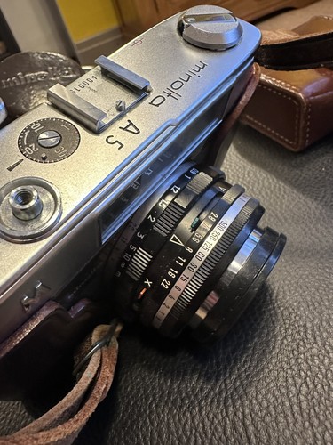 Minolta A5 Rokkor PF 45mm f2.8 Rangefinder Camera - VGC - 1200 | eBay UK