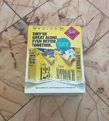 Lotus 123 + APPROACH Windows 3.5 Disk Media NEW- SEALED | eBay