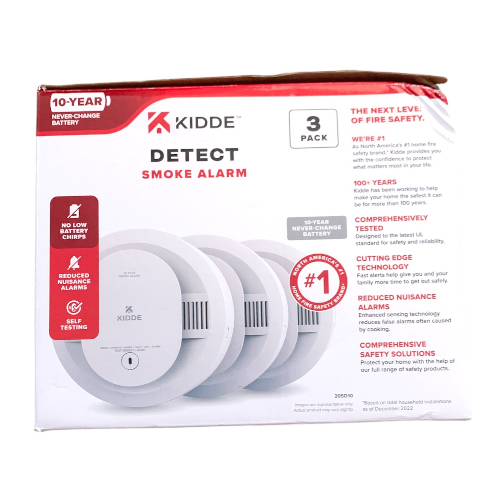10-Year 3-Pack Battery Powered Detector w/Photelectric Sensor | eBay