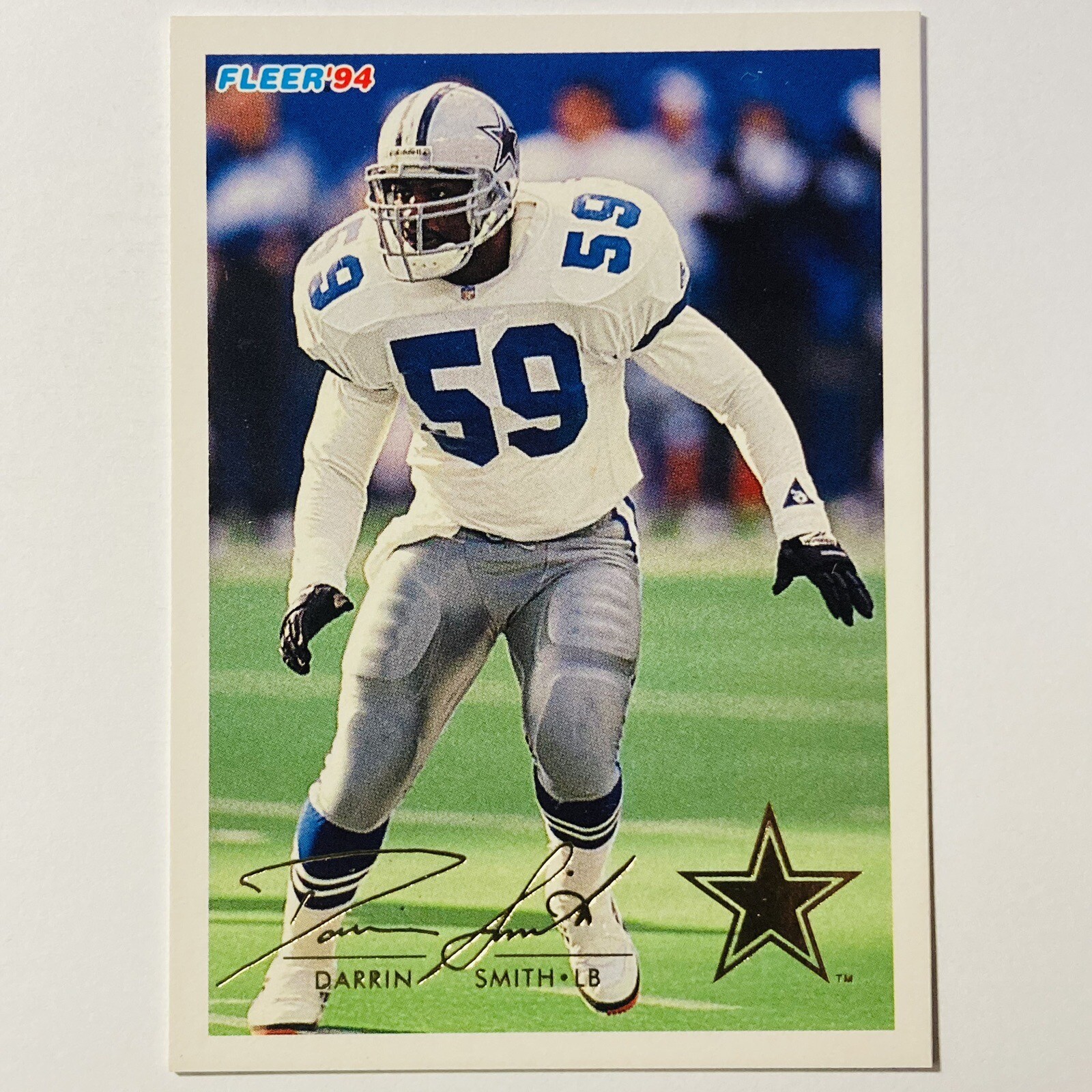 1994 Fleer Football Card #120 Darrin Smith Dallas Cowboys Trading Card ...