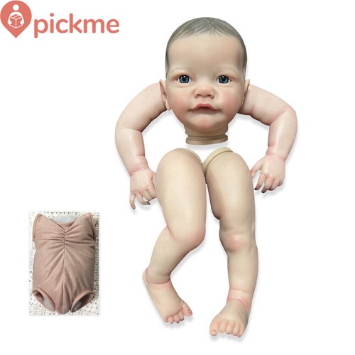 24 Inch Reborn Painted Baby Dolls Kits Vinyl Silicone Doll Boy/Girl ...