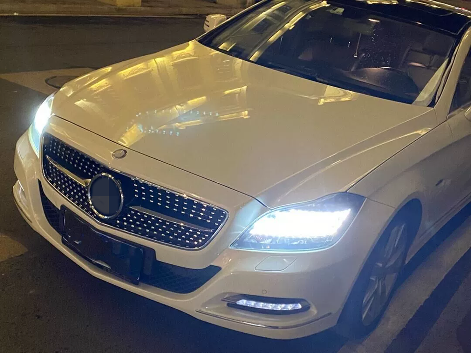 Diamond Front Bumper Grille for Mercedes-Benz W218 CLS-Class 2011-14 ...