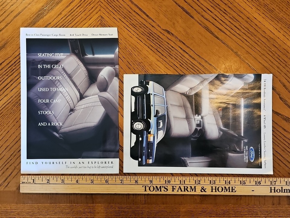 Vintage Ford Motor Company Magazine Print Ad Explorer 1994 | eBay