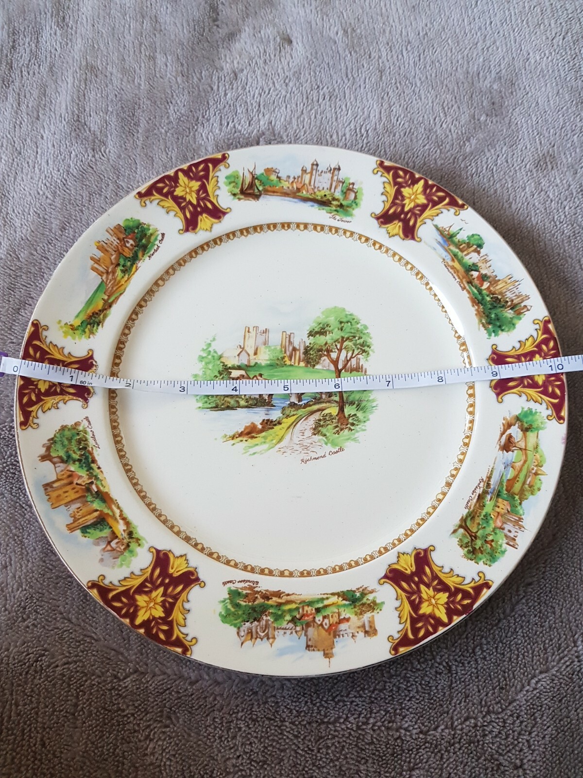 Sampson Bridgwood Old British Castles Richmond Castle Dinner plate ...
