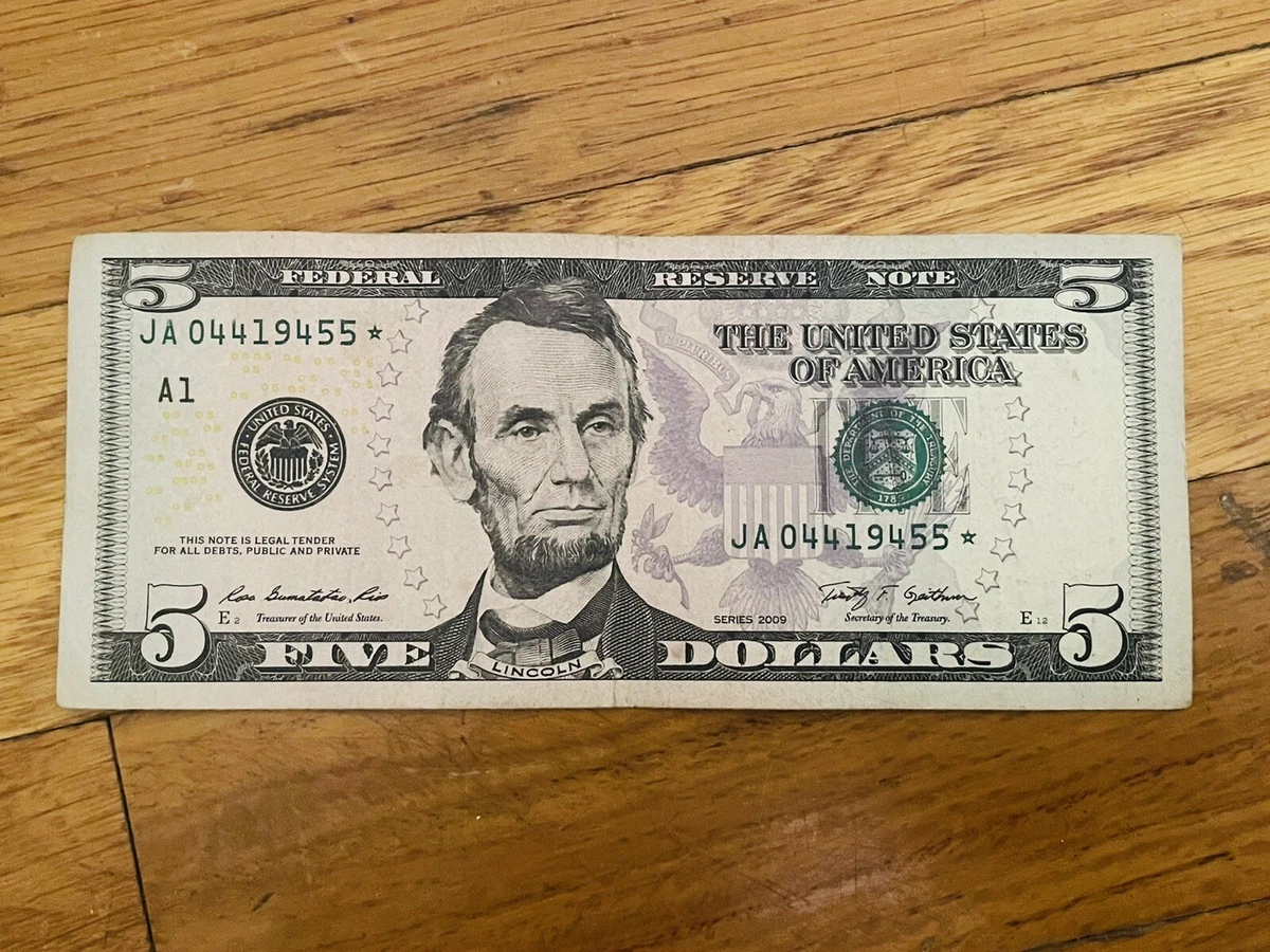 Rare 5 Dollar Bills