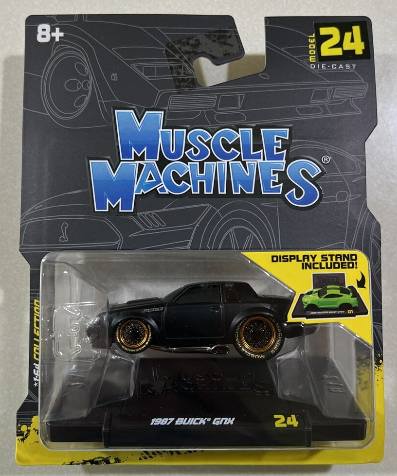 NEW 2023 MUSCLE MACHINES 1987 BUICK GNX GOLD WHEELS CHASE #24 VHTF | eBay