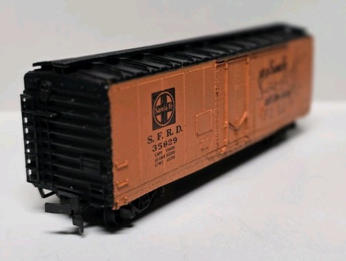 Santa Fe 35829 Ship Santa Fe Orange/Brown Box Car HO Scale | eBay