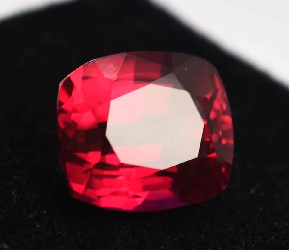 Natural 9.10 Ct Mogok Pigeon Blood Red Ruby 11x10 mm Stunning Certified ...