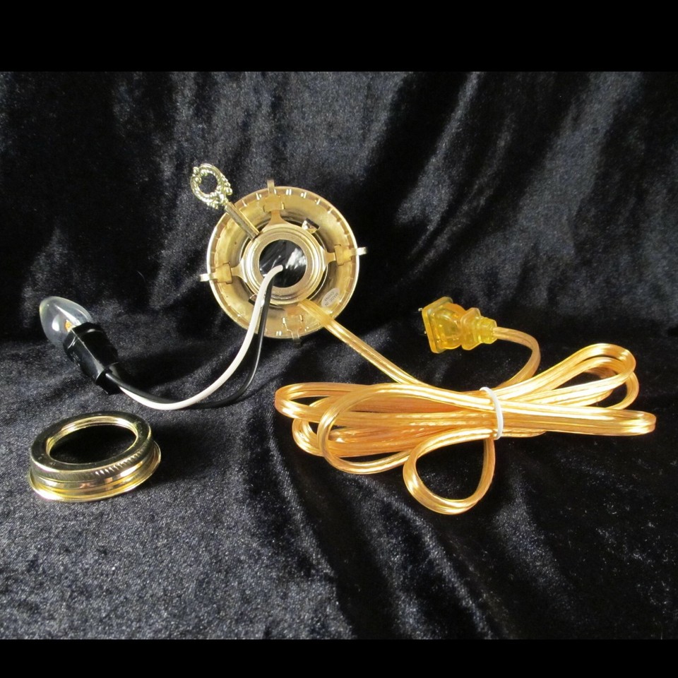 Oil lamp adapter Electric #2 Burner for old, antique,banquet,or painted ...