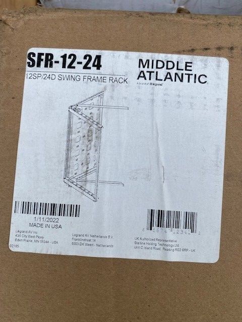 Middle Atlantic SFR-12-24 Swing Frame Rack (12 Space) | eBay