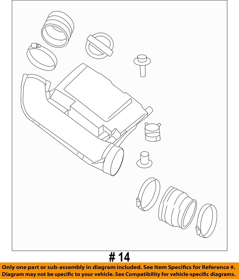 NISSAN OEM 05-16 Frontier 4.0L Air Cleaner Intake-Duct Tube Hose Assy ...