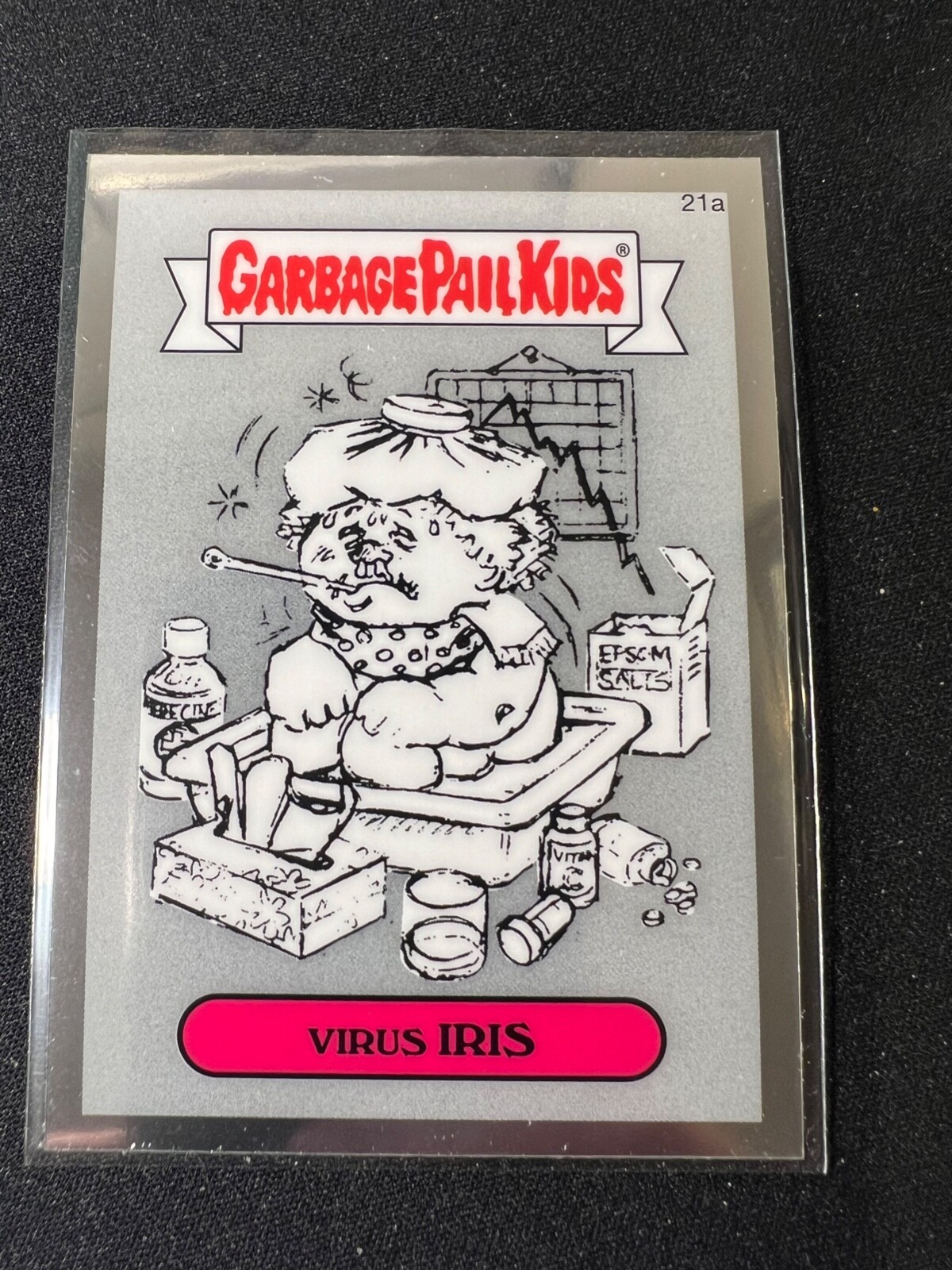 21a Virus Iris Pencil Art Garbage Pail Kids Chrome Series 1 | eBay