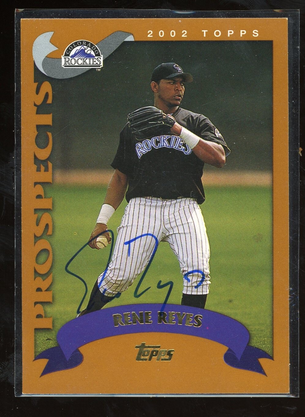 2002 Topps RENE REYES Signed Card autograph auto ROCKIES | eBay