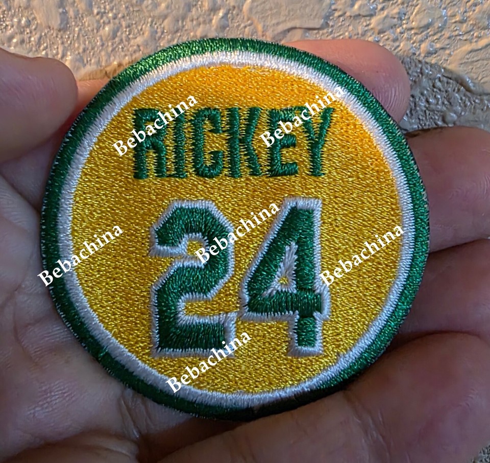Rickey Henderson # 14 Memorial Patch Athletics A's Sacramento jersey ...
