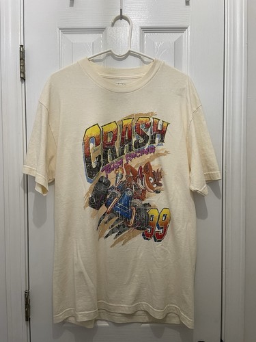 Crash Bandicoot Crash Team Racing Nitro Fueled 99 CTR Tan T Shirt Large ...