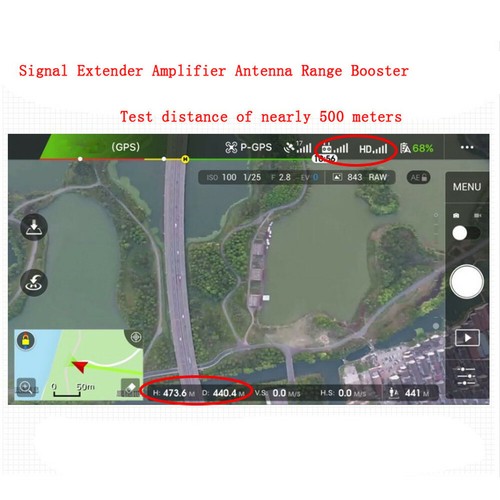 FOR DJI Mavic Pro Mavic 2/Zoom/ Air Spark BOOSTER ANTENNA RANGE ...