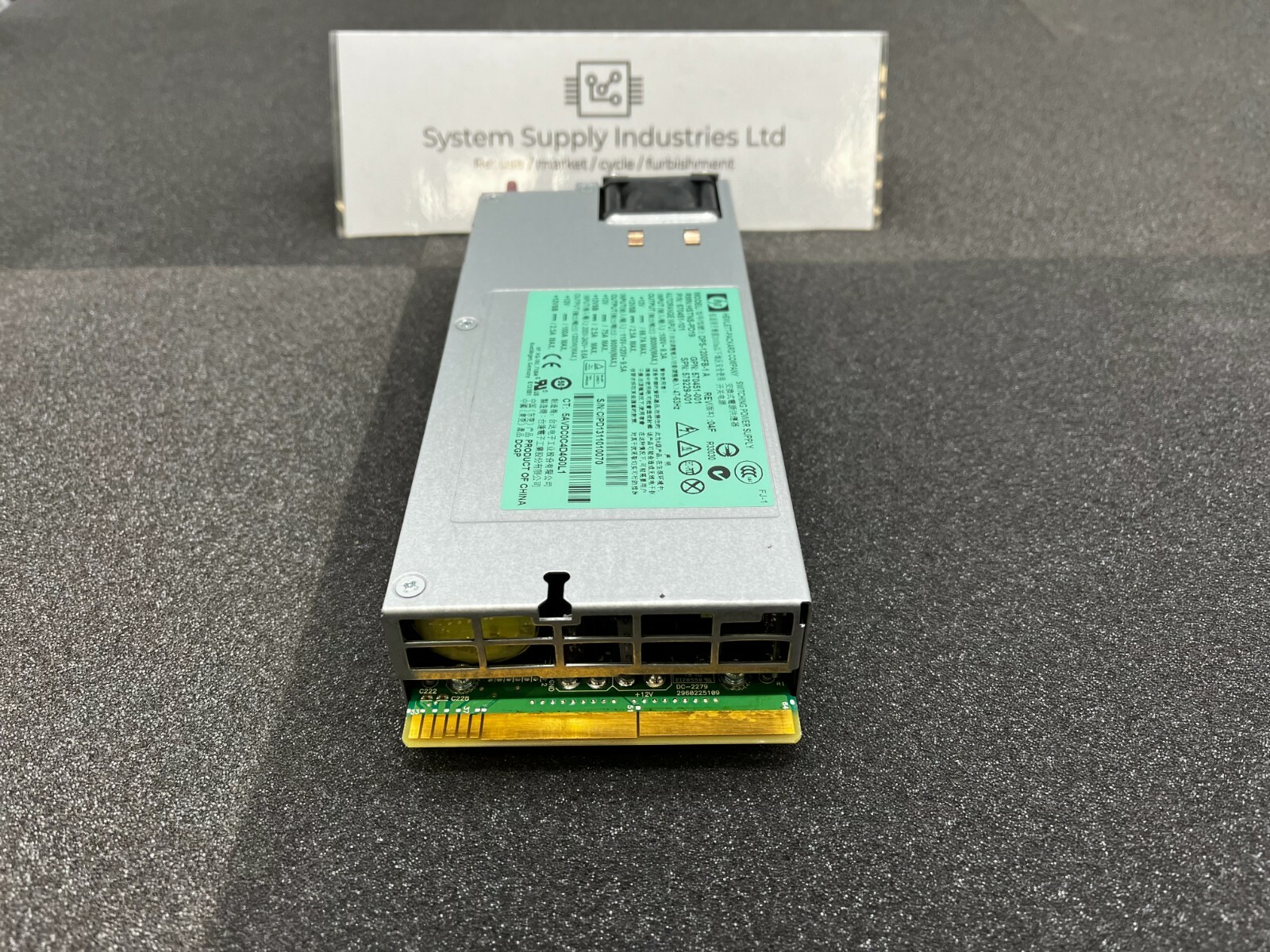 HP 12V 1200W PLATINUM Power Supply 570451-001 570451-001 SPN 579229-001 ...