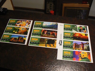 2 FULL MINT SET 2020 GREEN BAY PACKERS Hard SEASON TICKETS RODGERS ...