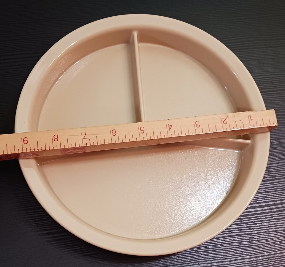 CAMBRO PLATES HK93BCW 3-Compartment Heat Keeper Base set of 2pcs TAN | eBay