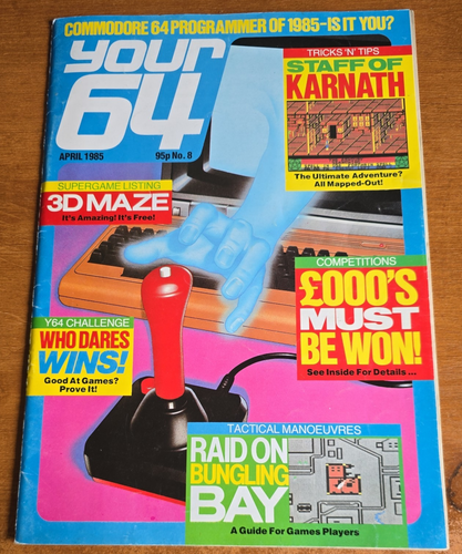 Your 64 Magazine April 1985 Issue 8 - Commodore 64 C64 Video Games | eBay