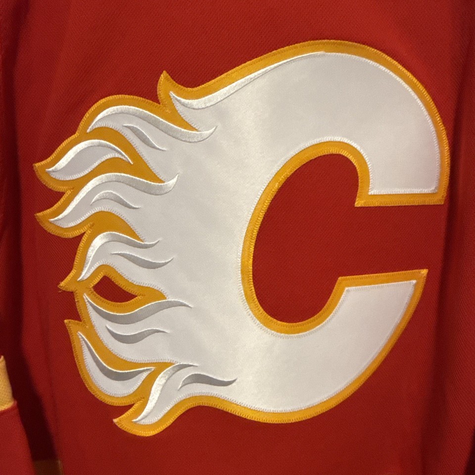 THEO FLEURY Autographed AUTHENTIC Calgary Flames ADIDAS On Ice Jersey NWT Sz 52 | eBay UK