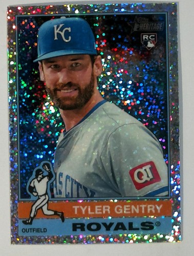 2025 Topps Heritage #109 Silver Sparkle Tyler Gentry Kansas City Royals ...