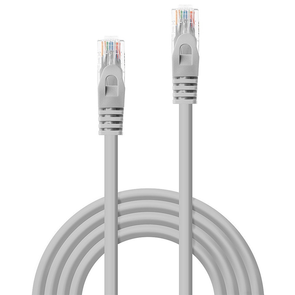 Lindy 0.5m Cat.5e U/UTP Network Cable, Grey | eBay