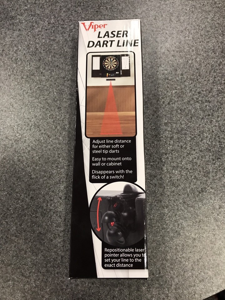 Viper LED LASER TOE THROW LINE Dartboard Darts soft / steel tip AA ...