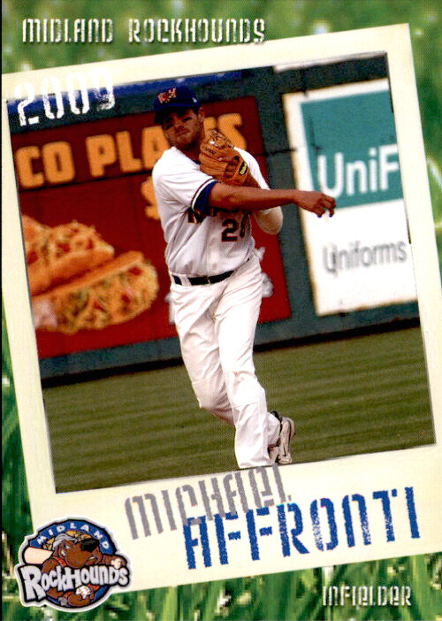 2009 Midland RockHounds Grandstand #1 Michael Affronti Brooklyn New NY ...