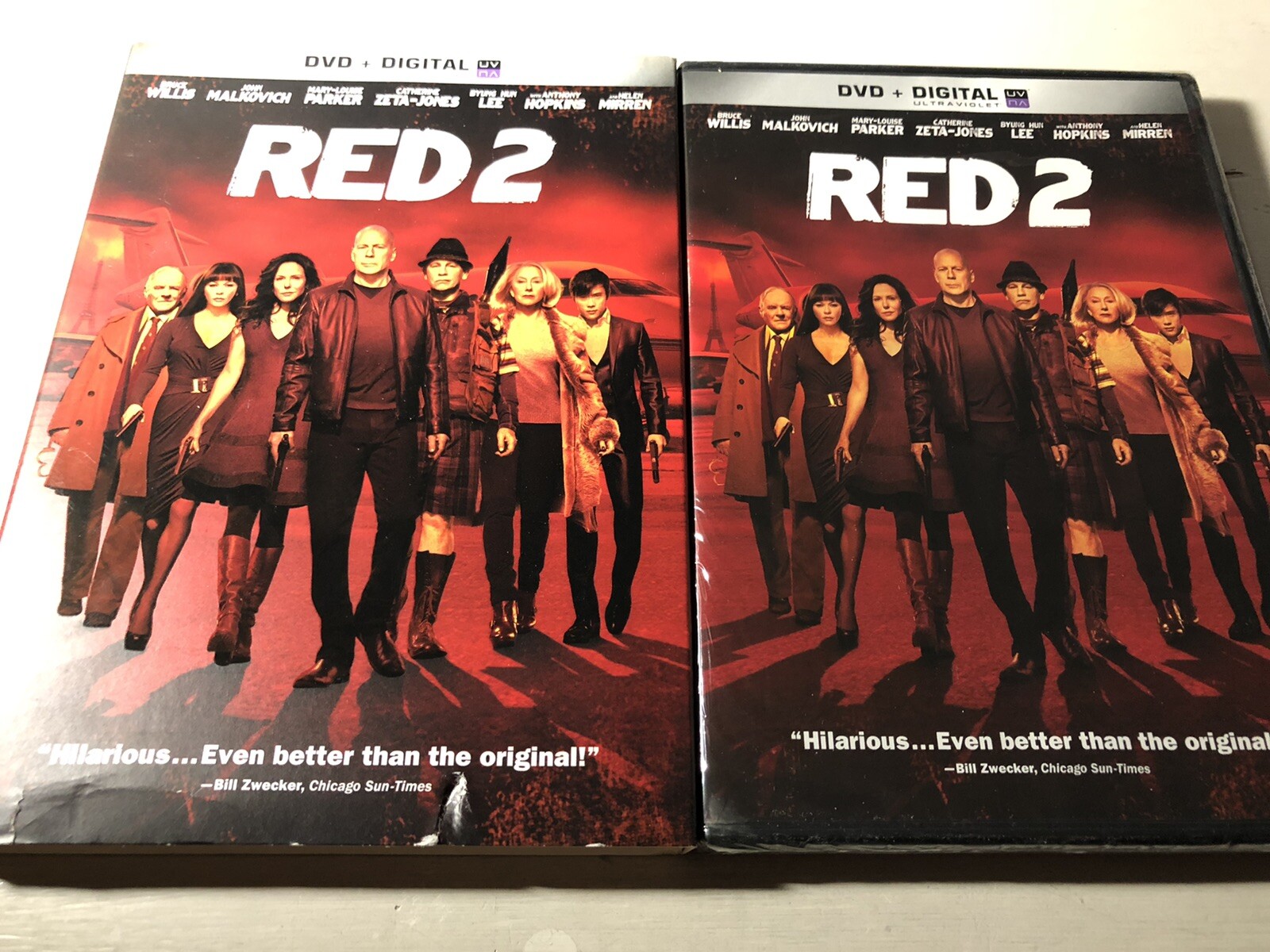 Red 2 (2013) DVD NEW Action Comedy Adventure Bruce Willis John ...