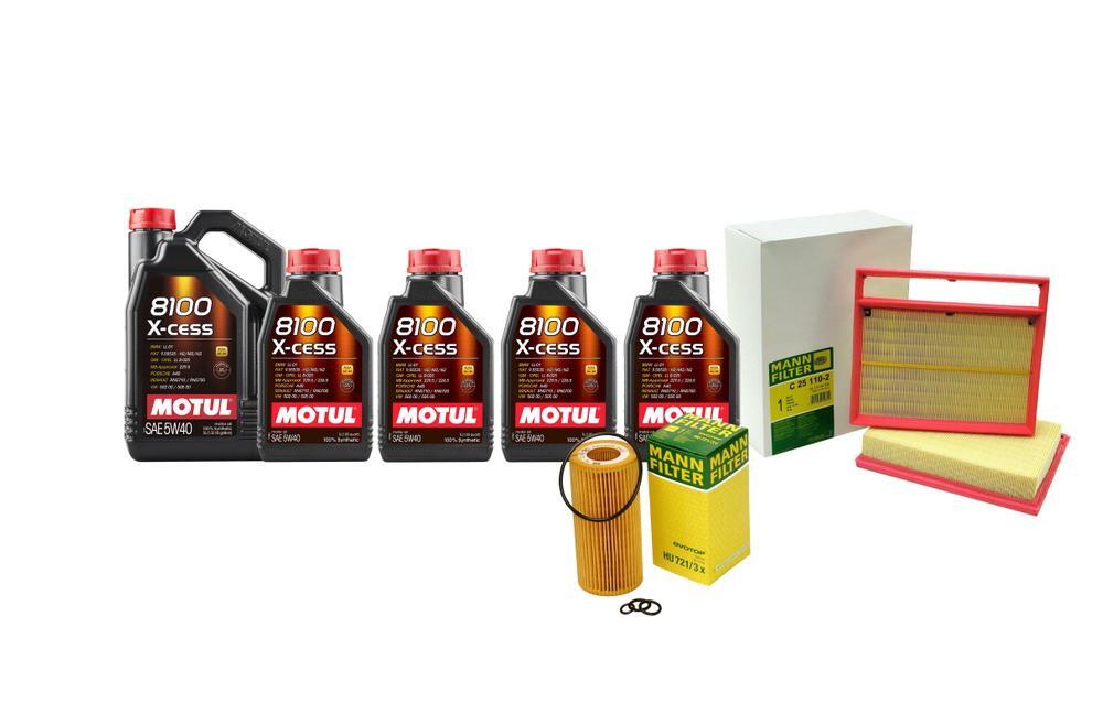 Motul + OEM Engine Oil Change Kit (5W-40) (9 Liter) (X-Cess 8100) | eBay