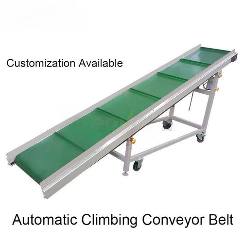Electric Conveyor Automatic Climbing Conveyor Belt PVC Belt Incline ...