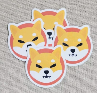 4 SHIBA INU Stickers SHIB ARMY Meme Coin Eth | eBay