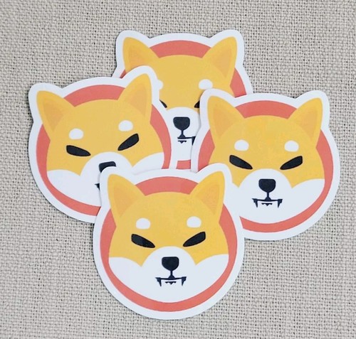 4 SHIBA INU Stickers SHIB ARMY Meme Coin Eth | eBay