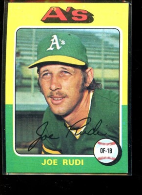 1975 TOPPS #45 JOE RUDI A'S NM/MT E014684 | eBay