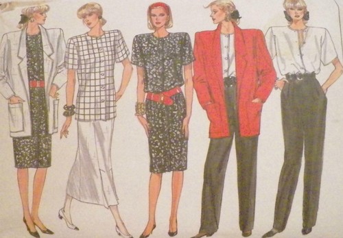 Vogue Sewing Pattern Jacket Skirt Pants Dress & Blouse Size 8 10 12 ...