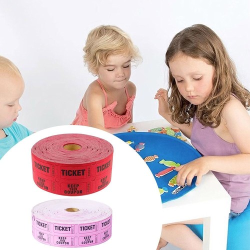 Coated Paper Raffle Tickets Solid Color Labels Roll Lottery Ticket ...