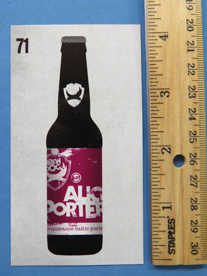 Beer Collectible STICKER ~ BREWDOG Brewing Alice Baltic Porter ~ Ellon ...