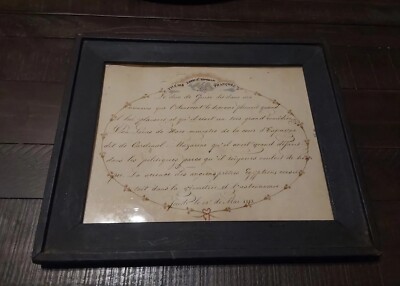 1813 Patriotic Penmanship Calligraphy Drawing/ Poem Eagle & Shield ...
