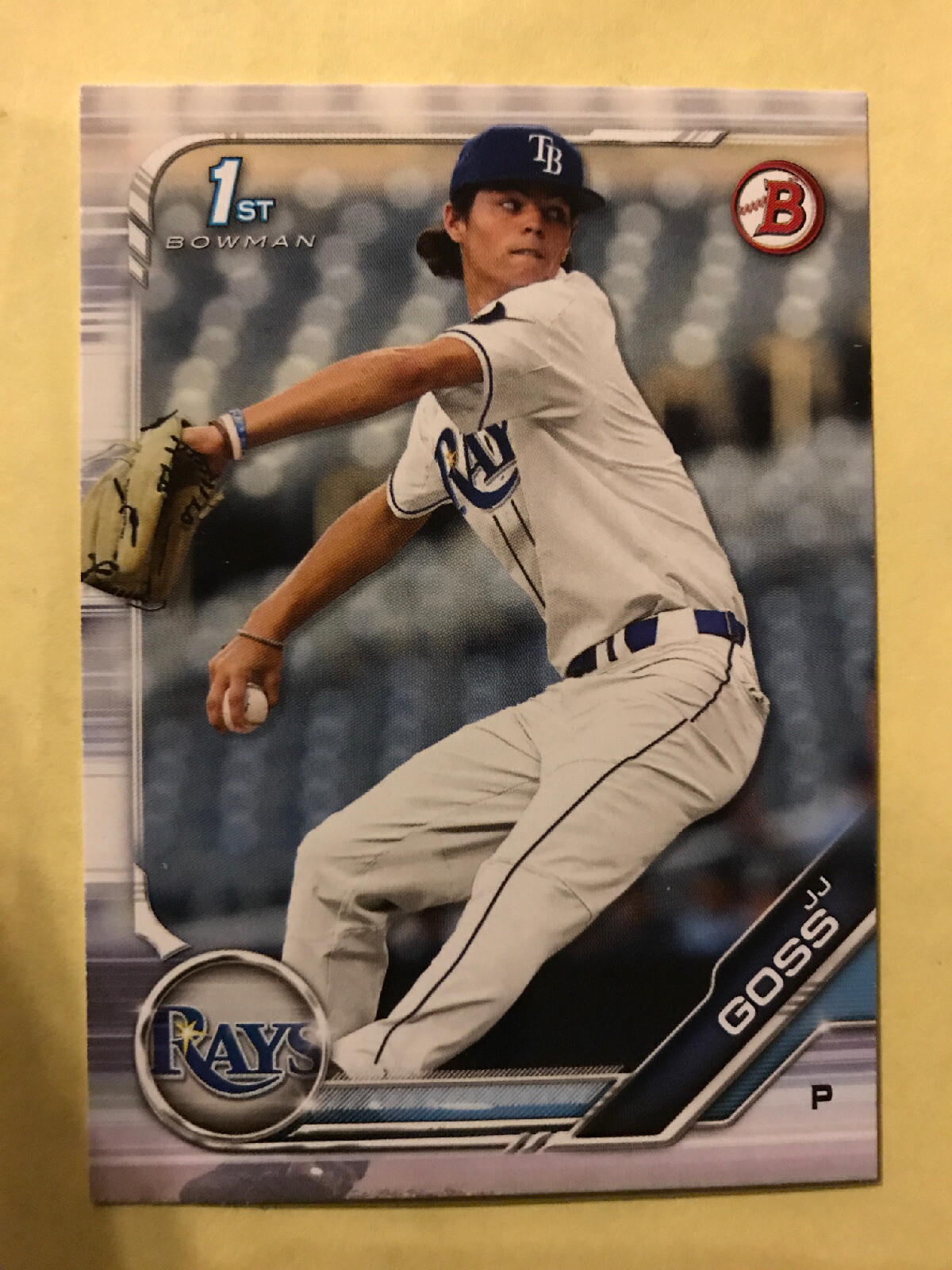 2019 Bowman Draft J. J. GOSS 1st Bowman Card RC Tampa Bay RAYS #BD-61 ...