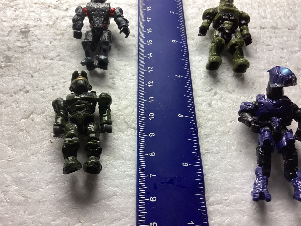 Halo Mega Bloks Mini Figure Classic Lot Of 4 Toy Action Figures . | eBay
