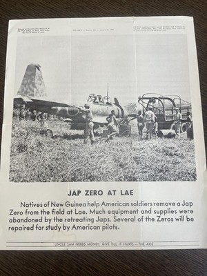 WW2 Tel-Pics Japanese Captured Zero Lae New Guinea 1944 - Original ...