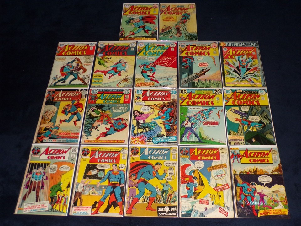 ACTION COMICS 407 408 410 411 412 413 415 416 426 430 431 432 433 436 ...